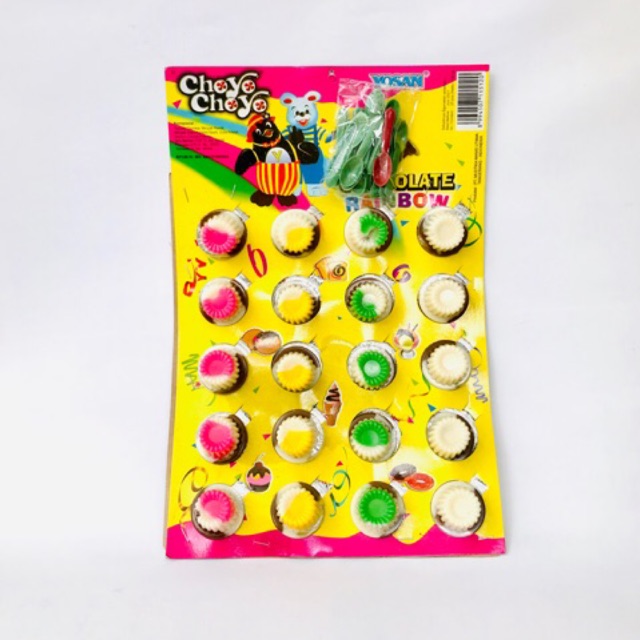 Jual Choyo Choyo Chocolate Rainbow / Coklat Jadul / Makanan Jadul ...