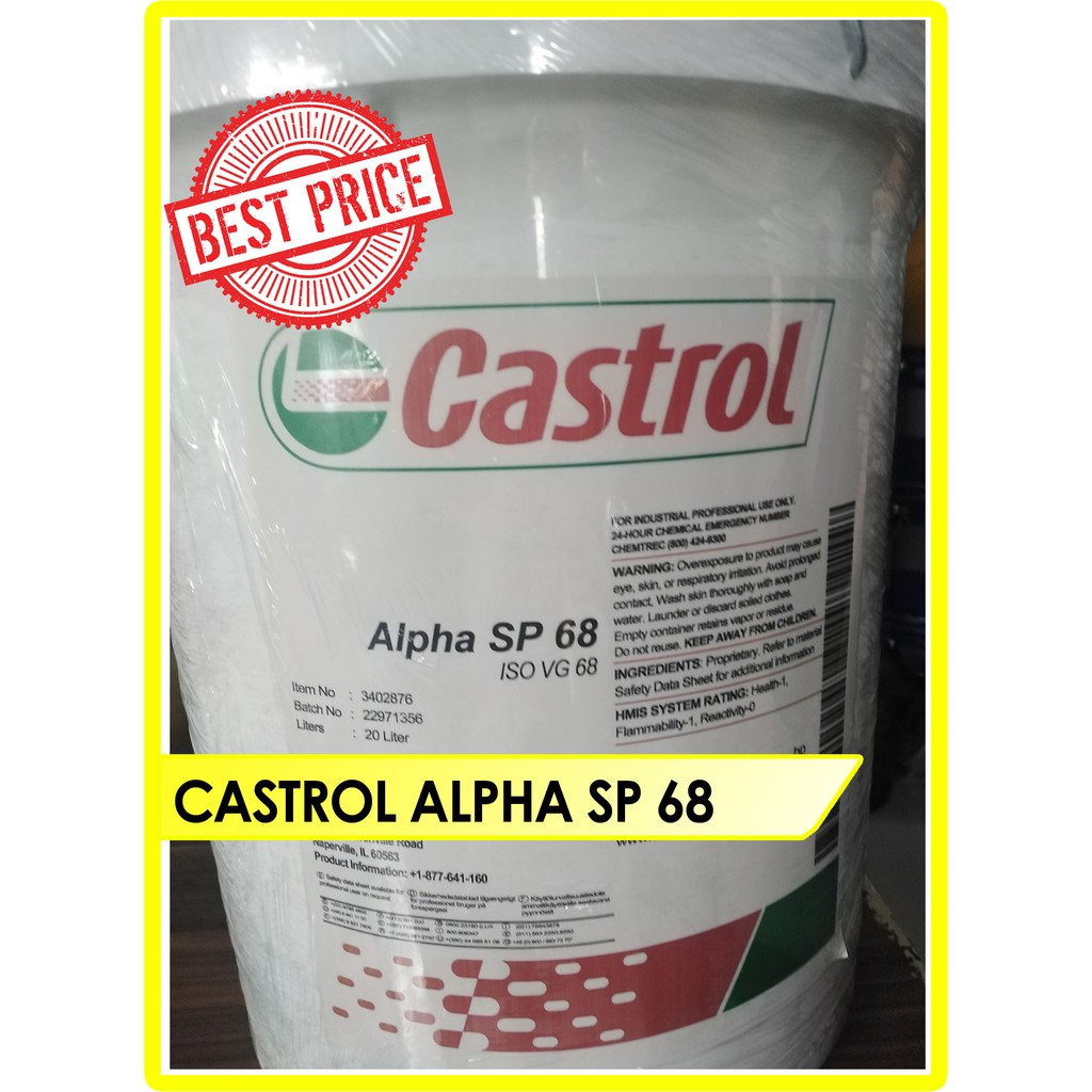 Jual CASTROL ALPHA SP 68 - ( GEAR OIL ISO VG 68 ) | Shopee Indonesia