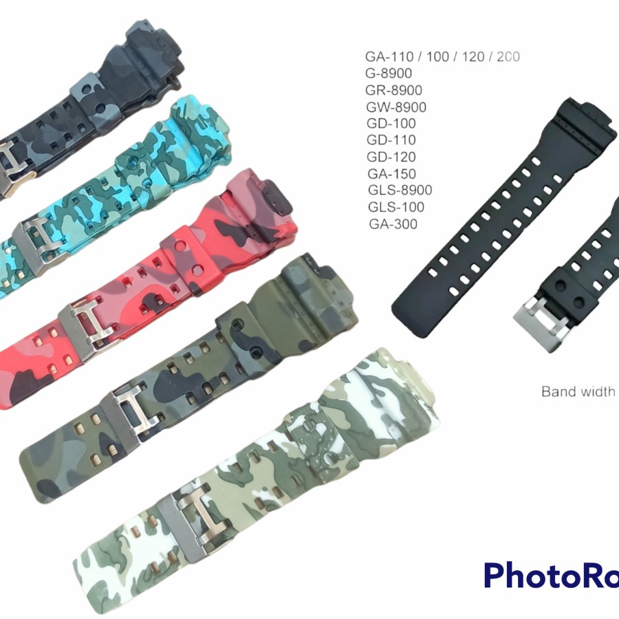 Jual strap jam tangan di gital tali jam tangan murh banyak warna tali ...