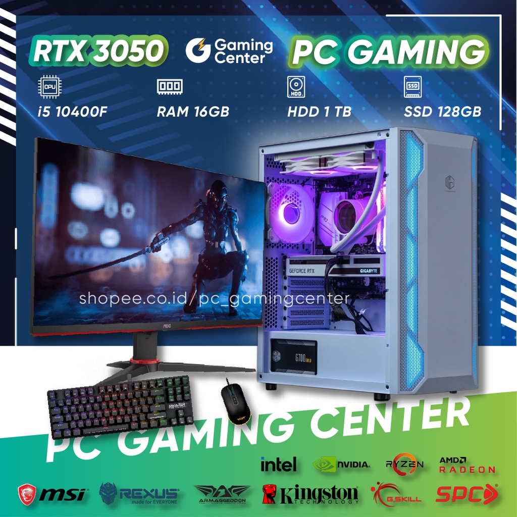 Jual PC Gaming Fullset i5 VGA RTX 3050 Ram 16GB Hdd 1TB Komputer ...