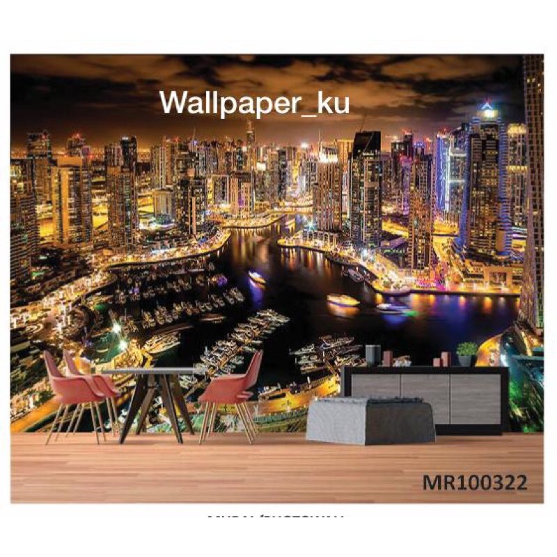 Jual Wallpaper Dinding 3D Mural Photowall Dinding Motif Gedung ...