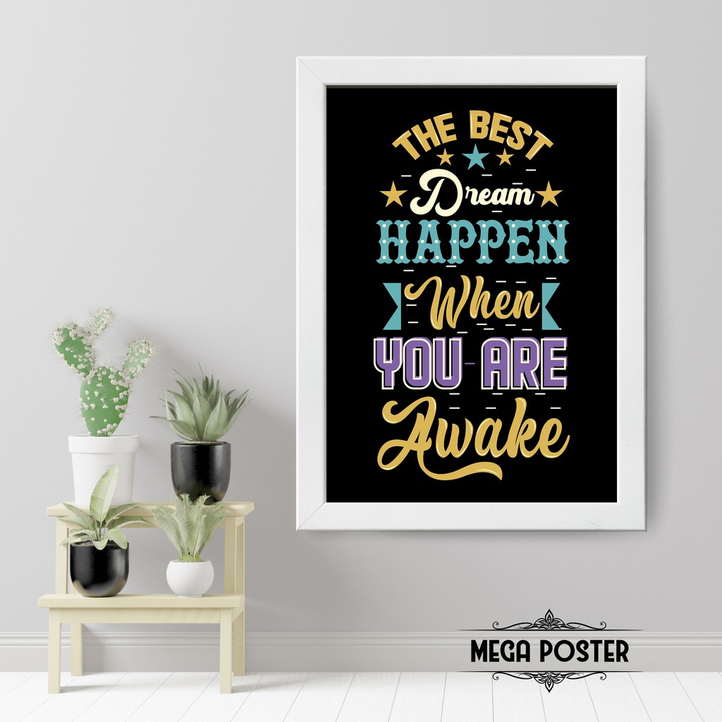 Jual Wall Decor - Hiasan Dinding Poster Quotes Inspiratif Tentang ...