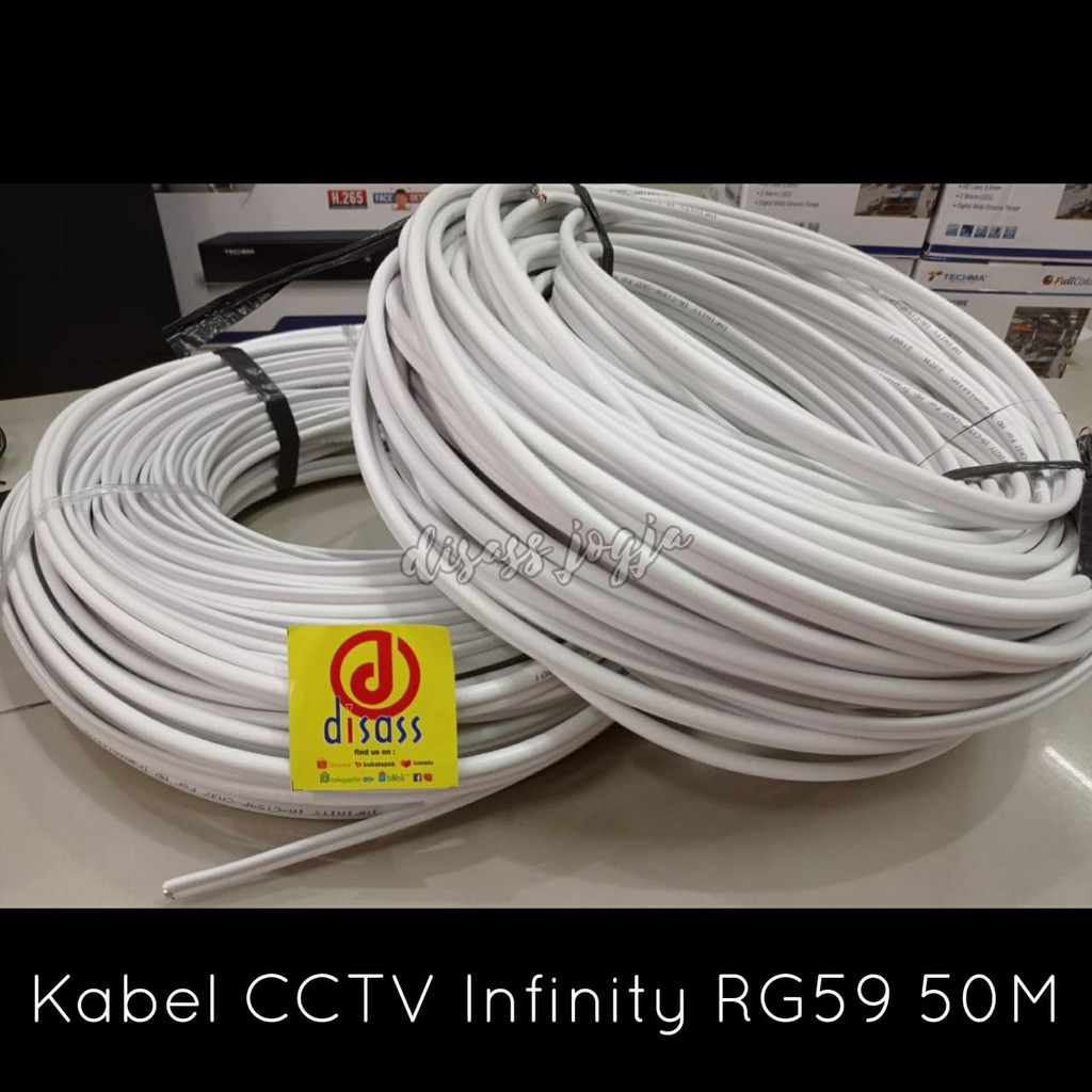 Jual KABEL CCTV 50M INFINITY COAXIAL RG59 CCTV CABLE ROLL - DISASS ...