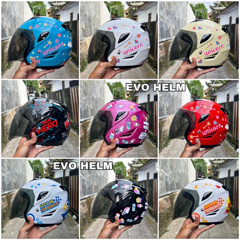 Jual HELM ANAK ASCA KUDA PONI PUTIH | Shopee Indonesia