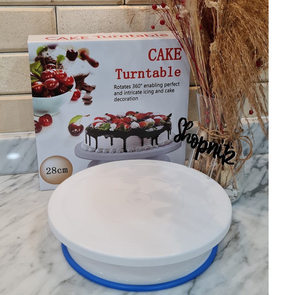 Jual Cake stand/turntable/meja putar hias 28 cm | Shopee Indonesia