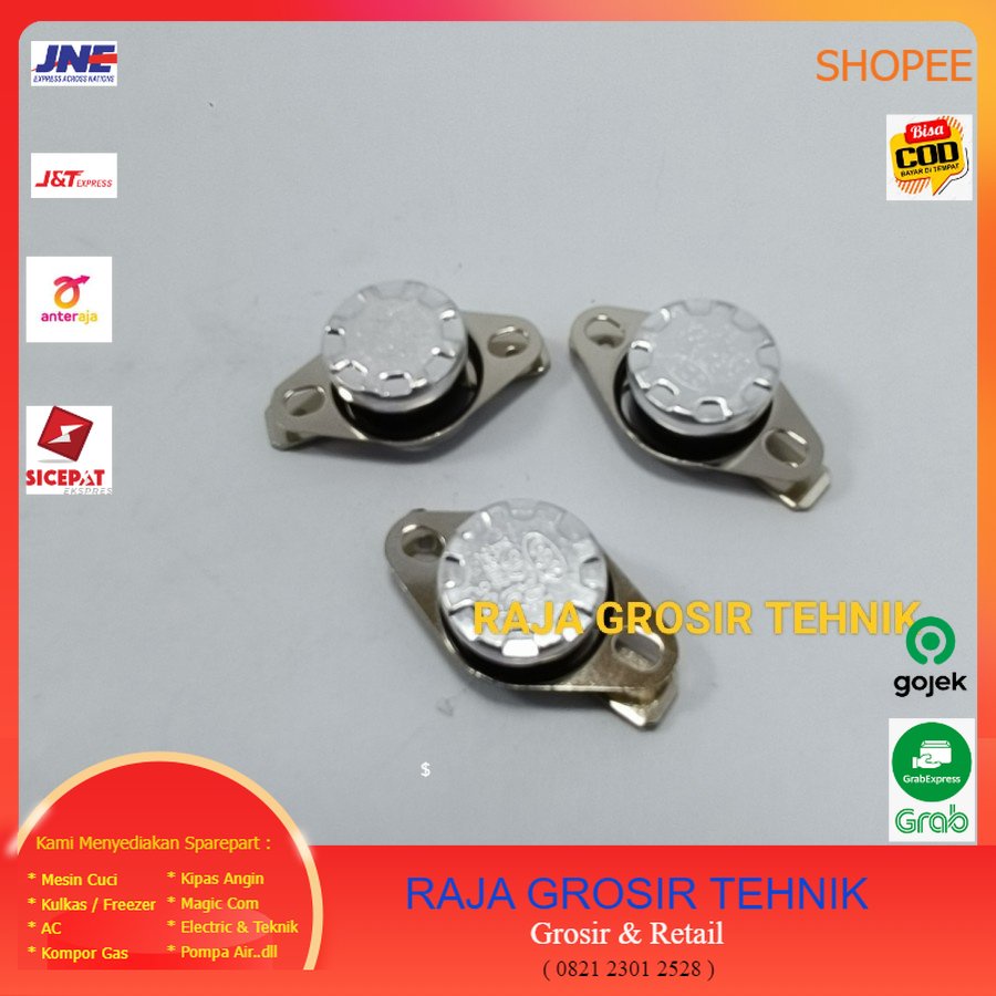 Jual Thermostat 75/80/90 Bimetal Thermodis Thermofuse Dispenser Rice Cooker | Shopee Indonesia