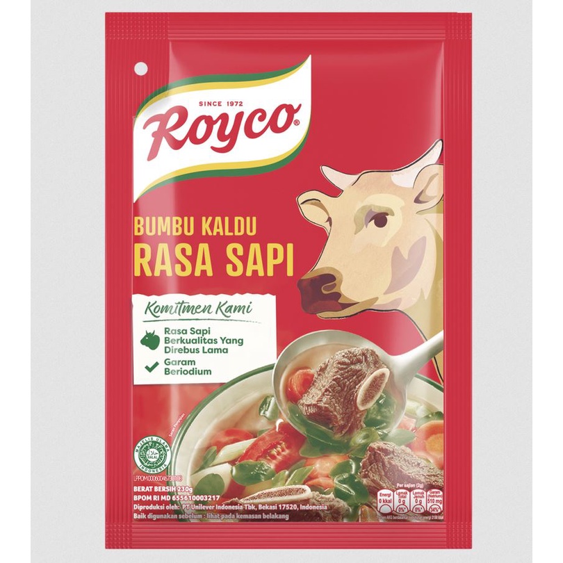 Jual Penyedap Rasa Royco Kaldu Sapi 230 & 100 gr | Shopee Indonesia