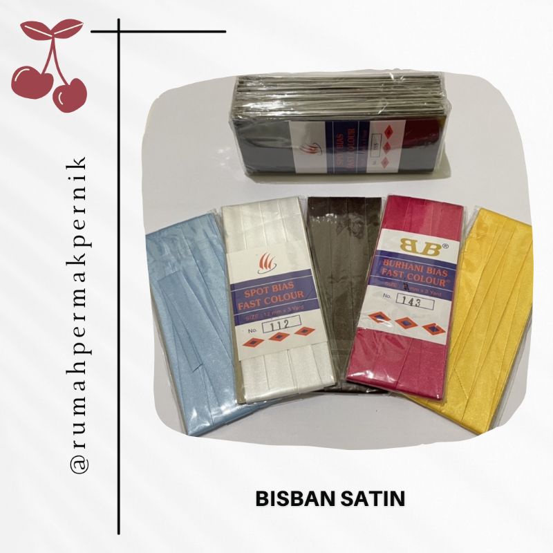 Jual Bisban Satin Polos 3 yard | Shopee Indonesia