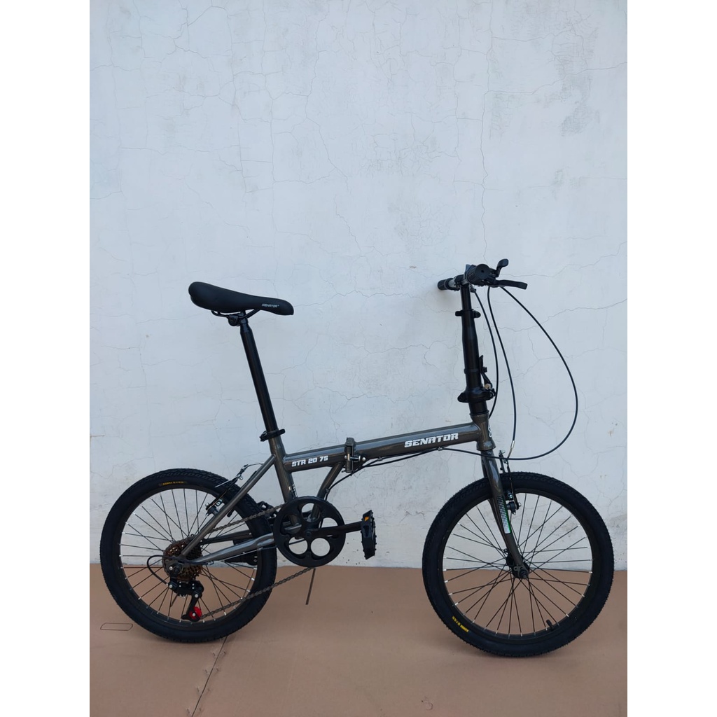Jual Sepeda Lipat Senator 20 Inch- 7 Speed | Shopee Indonesia