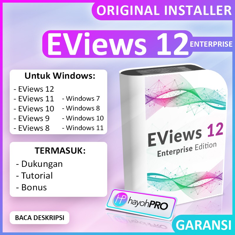 Jual EViews 12 - EViews 11 - EViews 10 - EViews 9 - EViews 8 - IHS ...