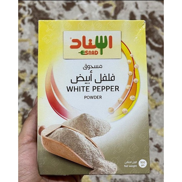 Jual ESNAD WHITE PAPPER POWDER 100 GRAM BUMBU DAPUR KHAS TIMUR TENGAH ...