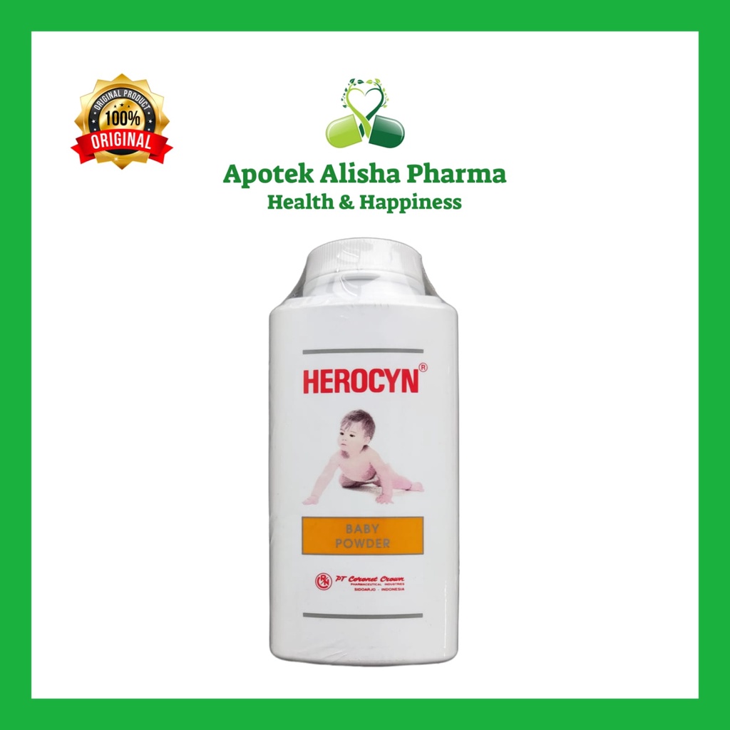 Jual Herocyn Baby Powder 200gr 100gr - Herosin Bedak Tabur Gatal Biang ...