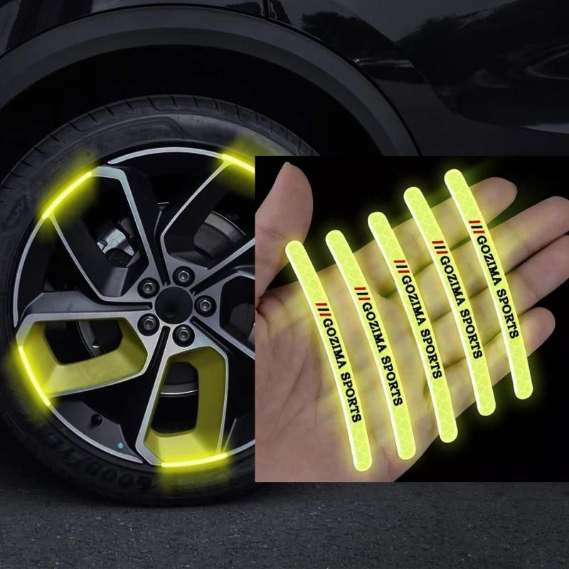 Jual Stiker Ban untuk PELAK roda MOBIL MOTOR SEPEDA Stiker Reflektif ...