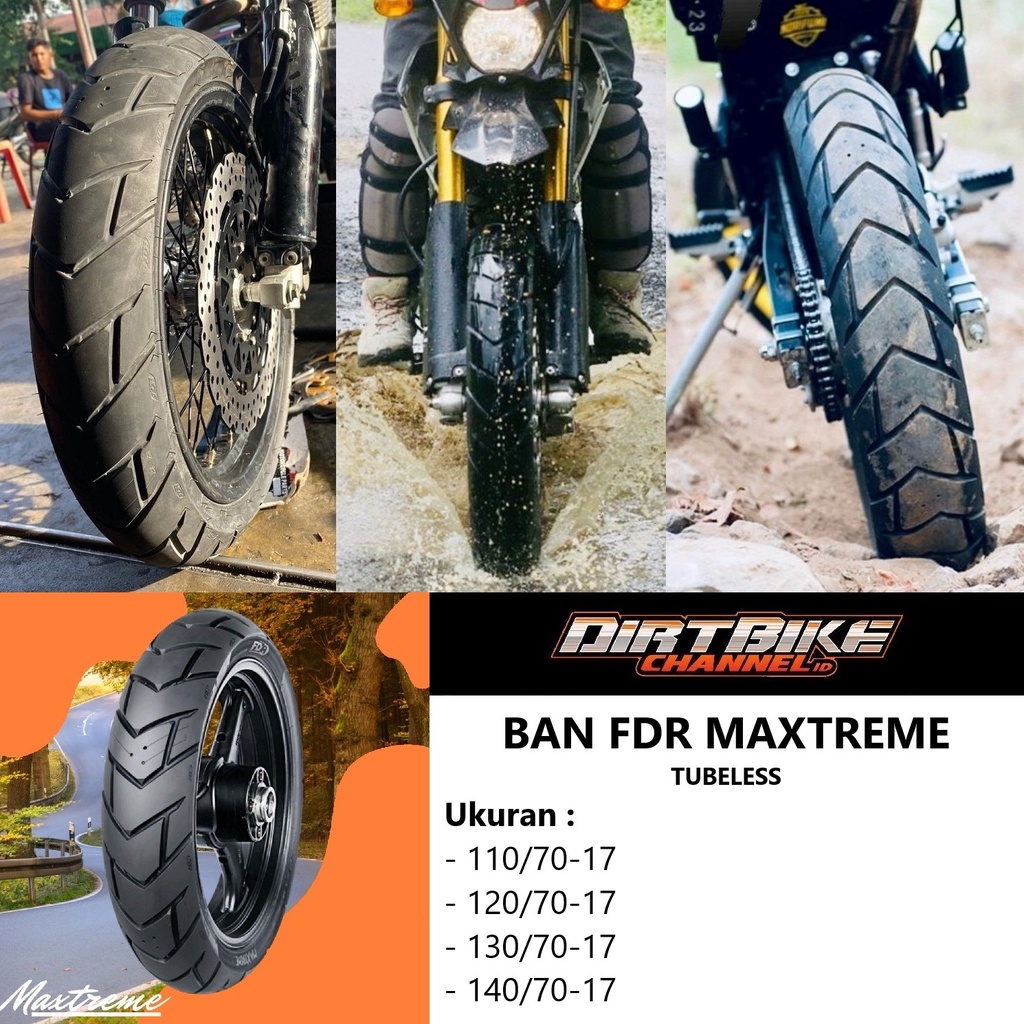 Jual BAN FDR MAXTREME 110 120 130 140 Velg Ring 17 TUBELESS KLX CRF WR ...