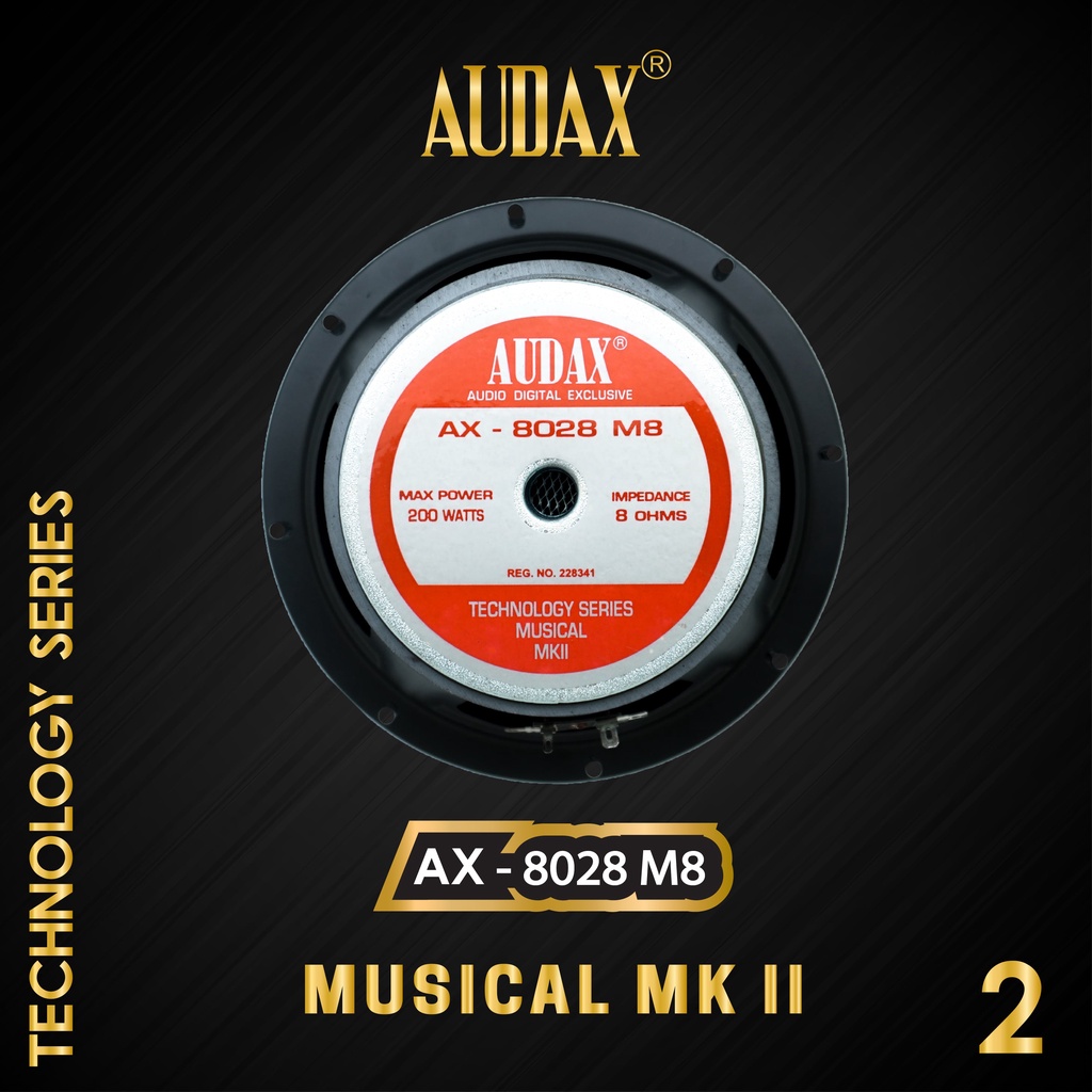 Jual Audax - Speaker Pasif 8" AX-8028 M8 / AX- 8027 M8 Full Range Technology Series MK II ...
