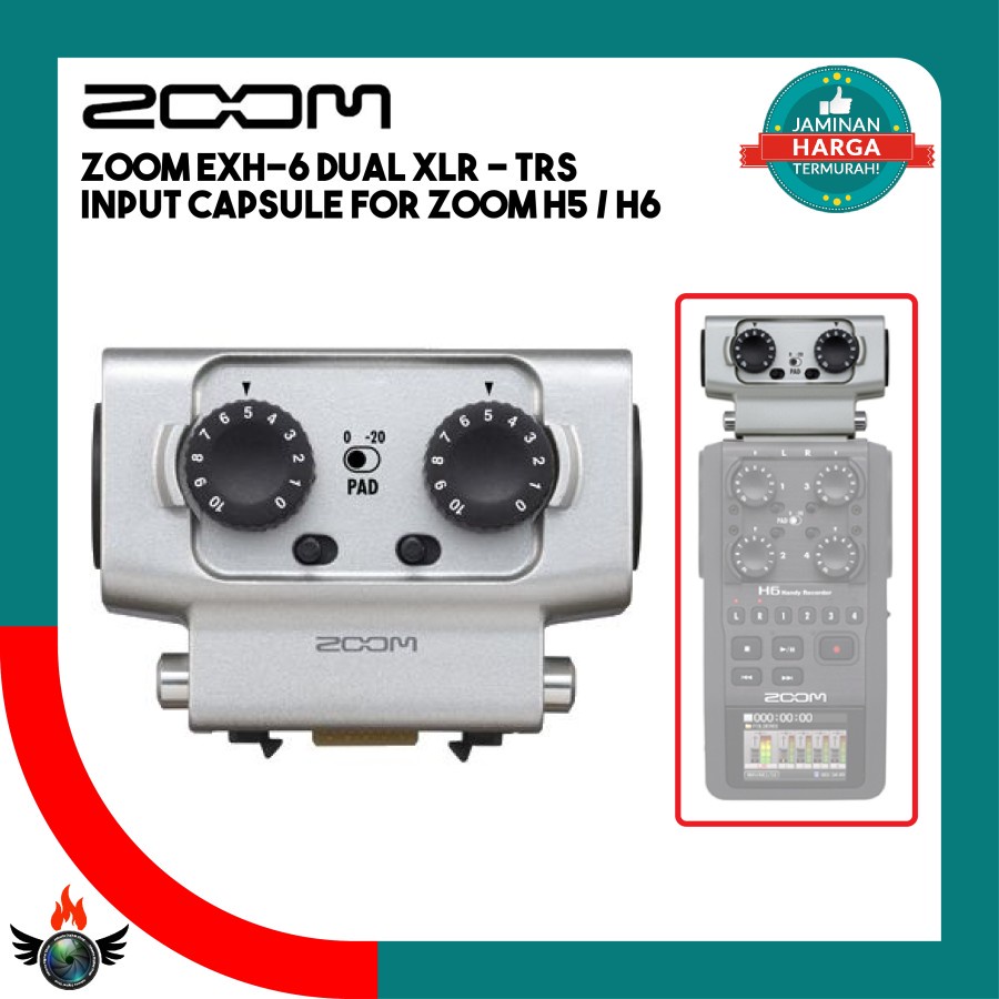 Jual Zoom EXH-6 Dual Xlr - Trs Input Capsule For Zoom H5 / H6 | Shopee ...