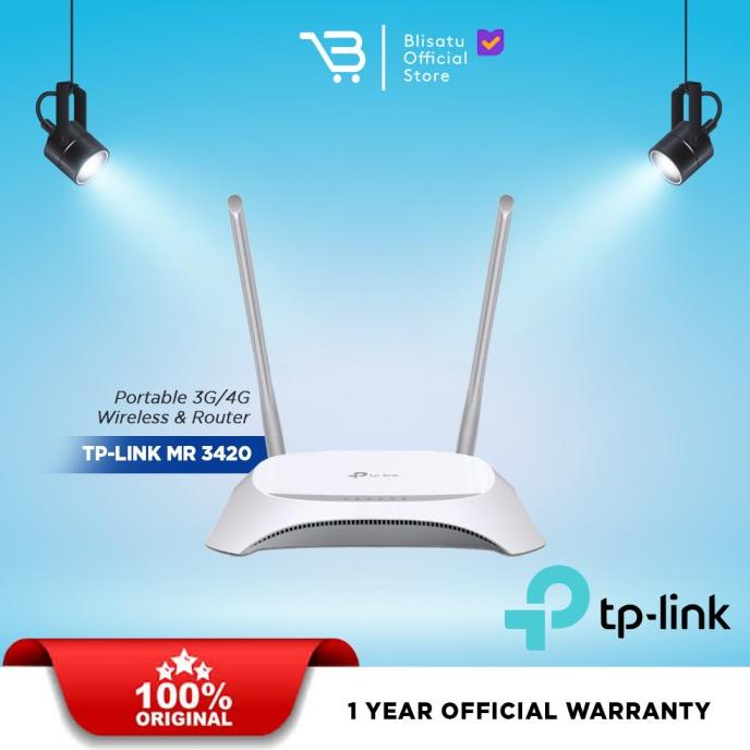 Jual TP-LINK TL-MR 3420 Router 4G/3G USB Modem NEW FIRMWARE TPLINK ...