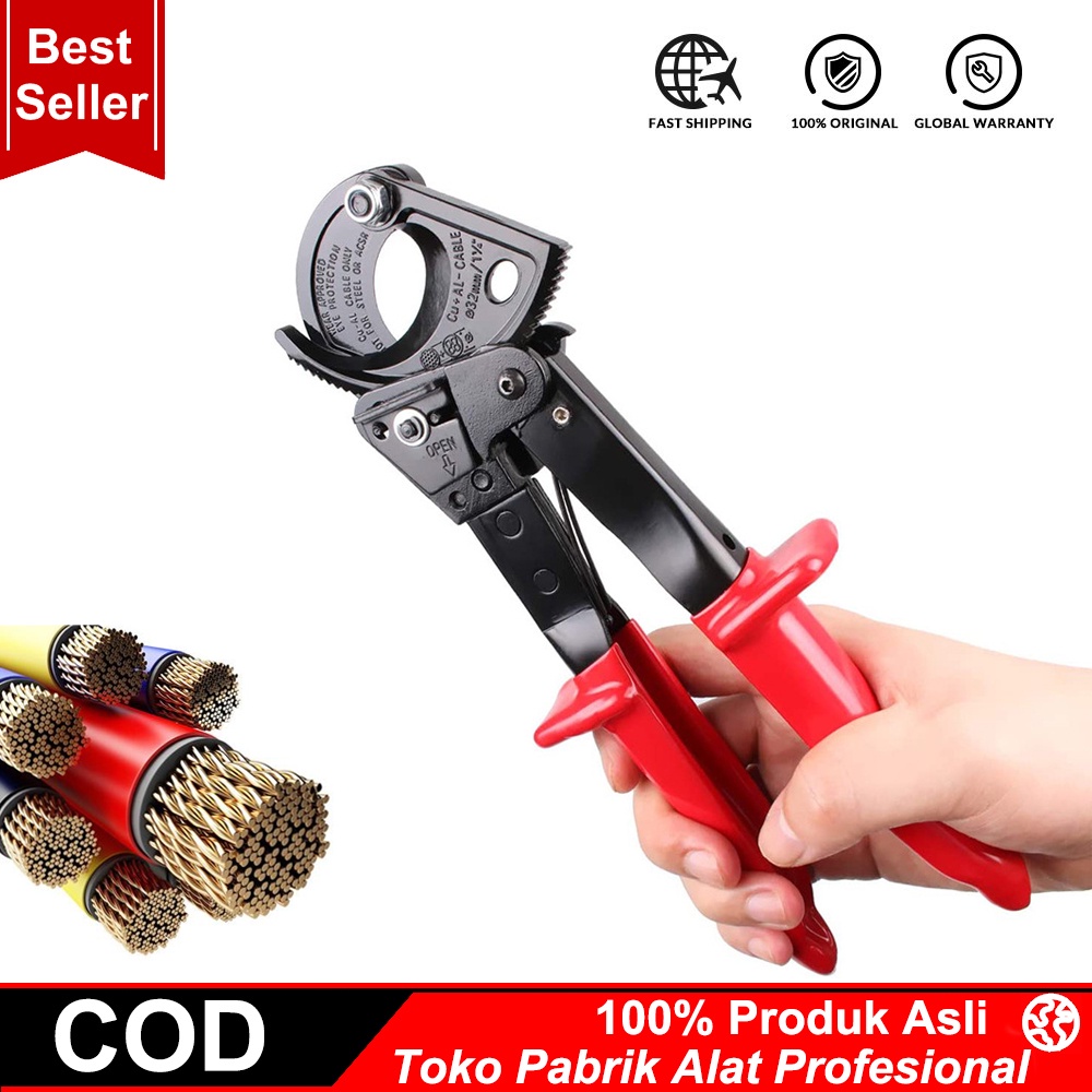 Jual Pemotong Kabel Ratchet Ratcheting HS-325A 240mm2 Pemotong Kawat ...