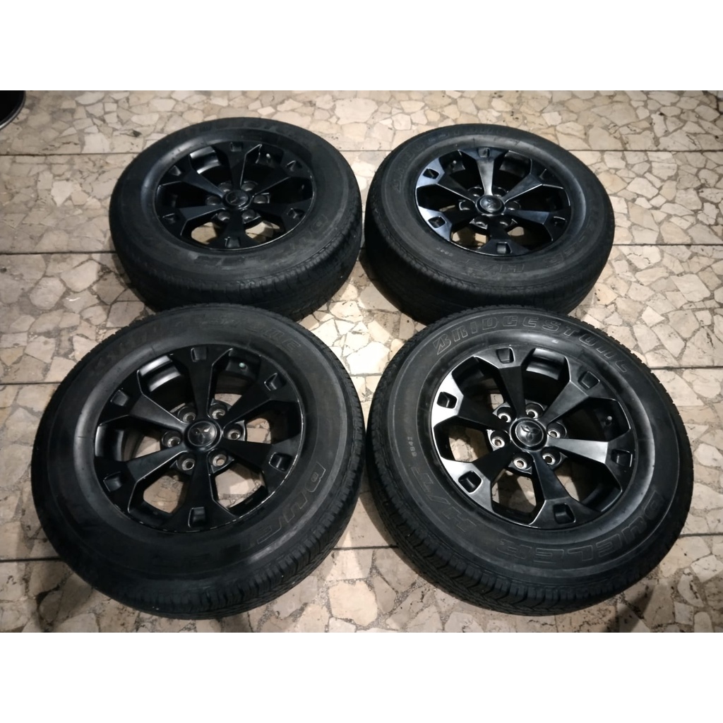 Jual Velg Mobil Original Pajero Dakar Second Ring 17 Hole 6x139 Black ...