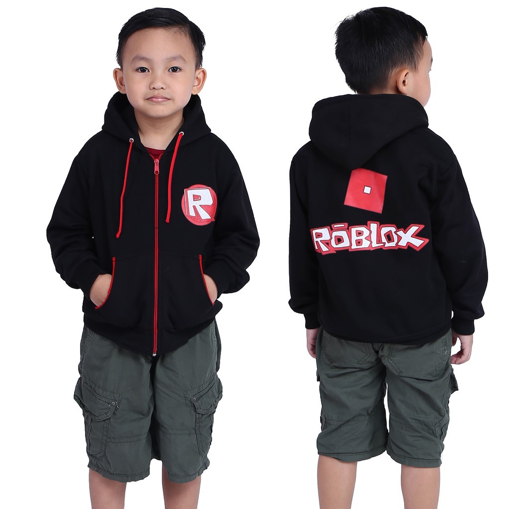 Jual jaket anak motif roblox warna hitam bahan flecee | Shopee Indonesia