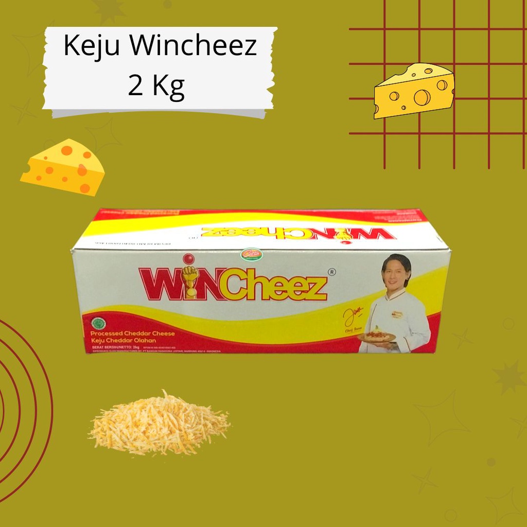 Jual Keju WinCheez Cheddar 2Kg | Shopee Indonesia