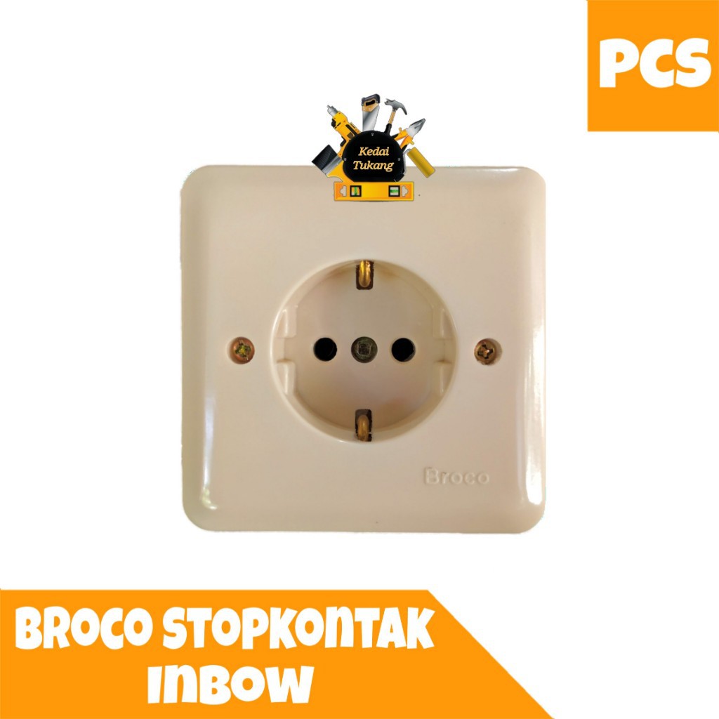 Jual KEDAI TUKANG - BROCO Stop Kontak Inbow New Gee Socket Outlet 16A ...