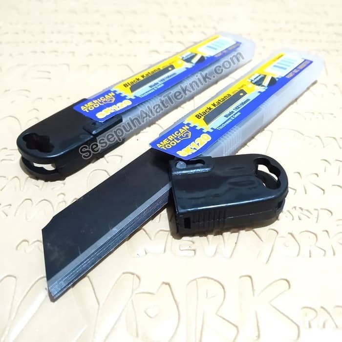 Jual Khrsma JKT - American Tool Isi Pisau Cutter Black Katana Isi Pisau ...