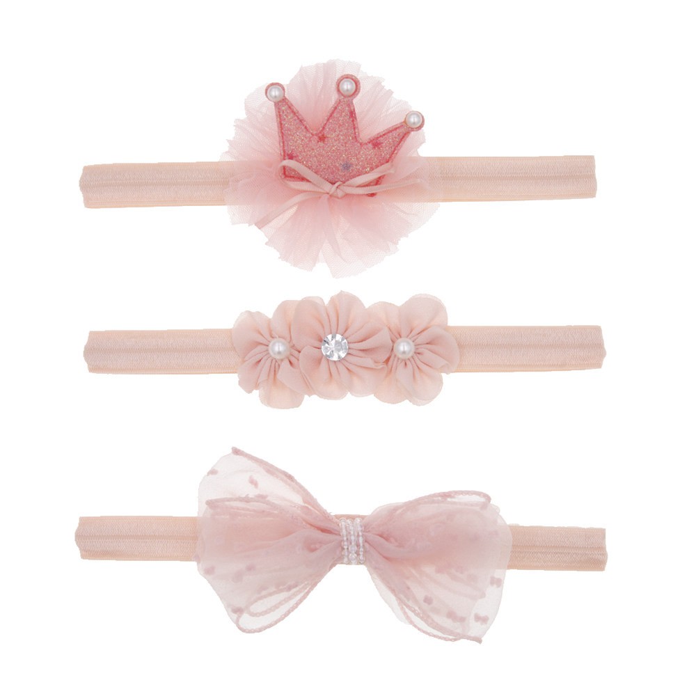 Jual (Pimenova) Set Bandana 3 in 1 Bayi Baru Lahir Bando Bayi girl ...