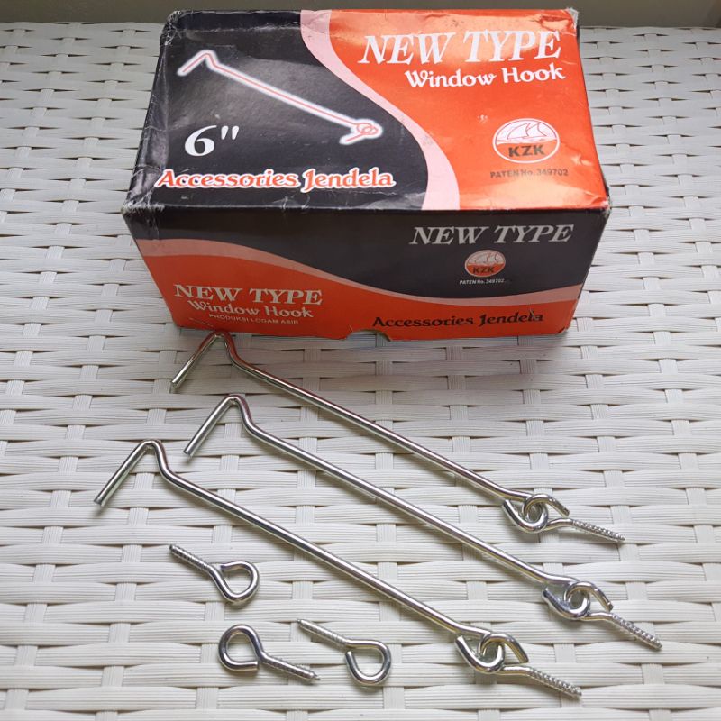 Jual Hak Angin Penahan Jendela 6" Inch - Cantolan Jendela - Penopang Jendela - Window Hook - KZK ...