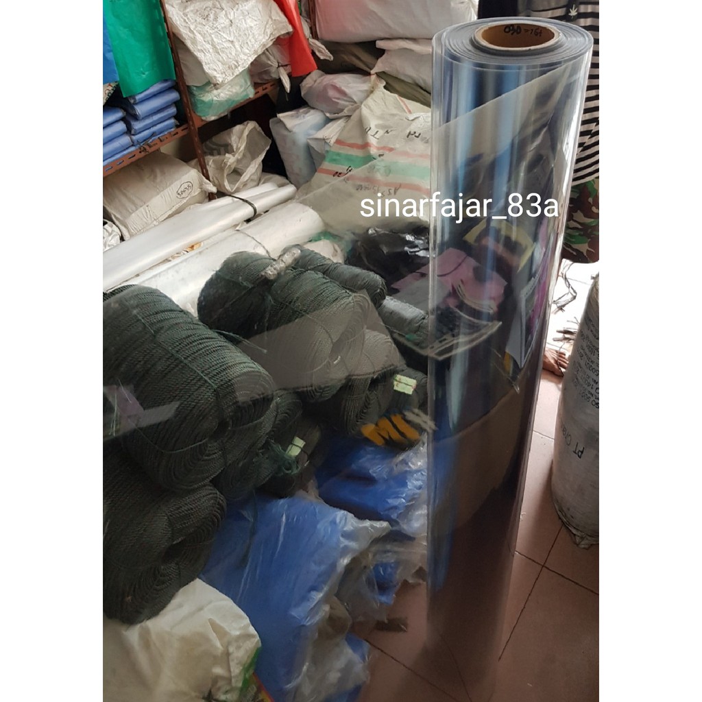 Jual Plastik Mika Bening Meteran 0,5mm Lebar 140cm | Shopee Indonesia