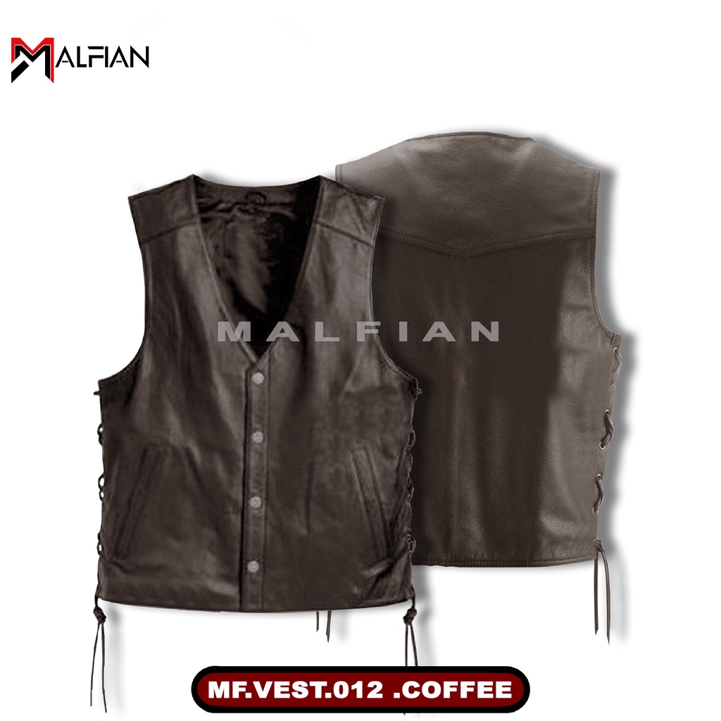 Jual Rompi Kulit Pria Vest Riding Rompi Kulit Sintetis Rompi Harley ...