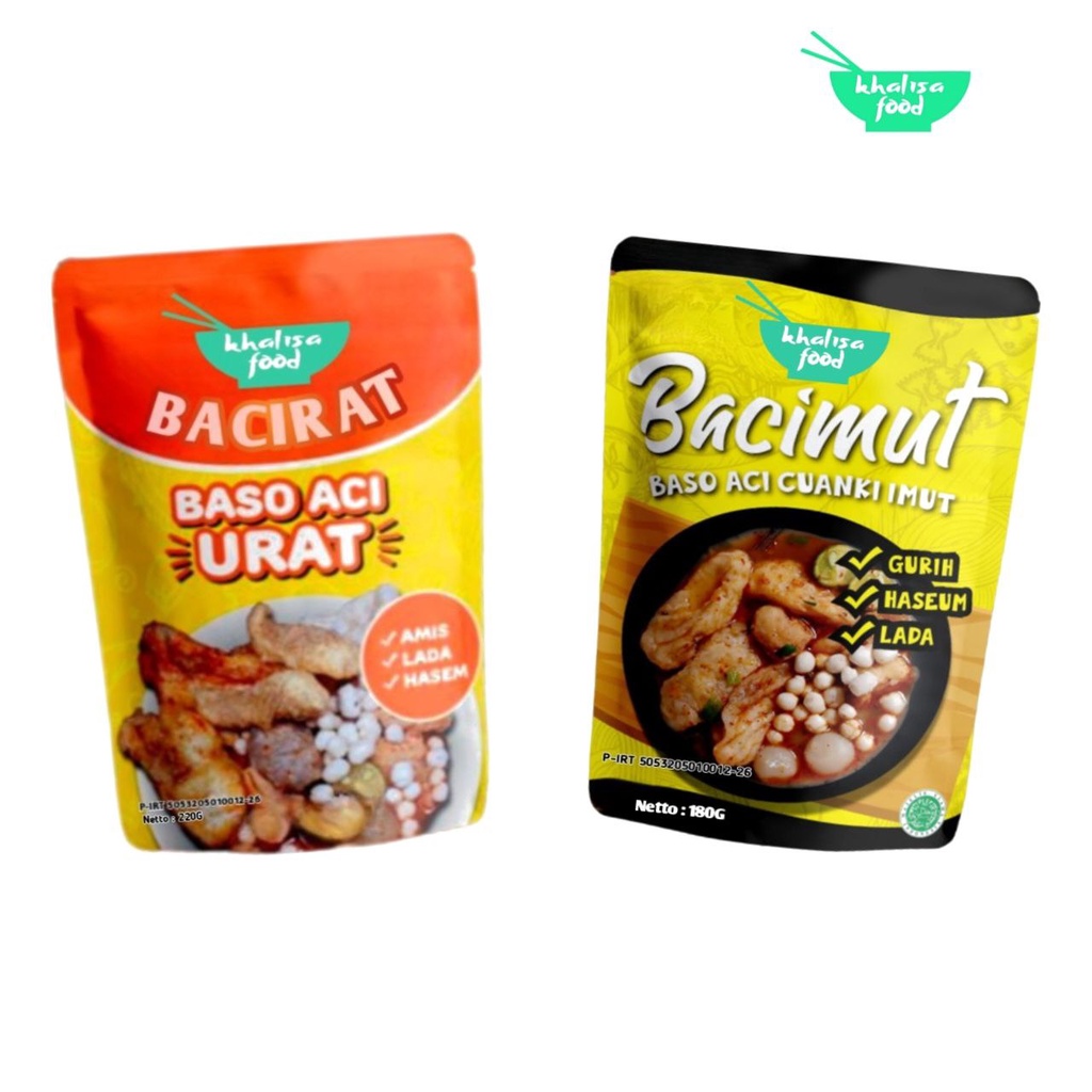 Jual Khalisa Food - Paket Bakso Aci (Bacimut + Bacirat) | Shopee Indonesia