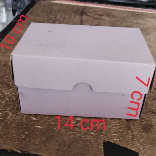 Jual DUS SNACK POLOS UKURAN 14 X 10 X 7 CM /DUS SNACK BAHAN KARTON ...