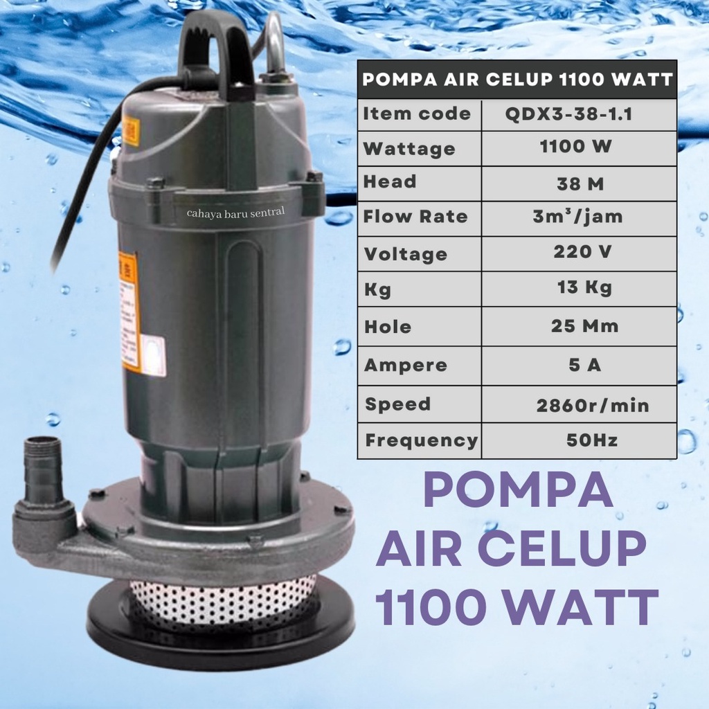 Jual Pompa Celup Air Kotor - Pompa Sawah - Pompa Pekebunan 1100w Submersible Water Pump | Shopee ...