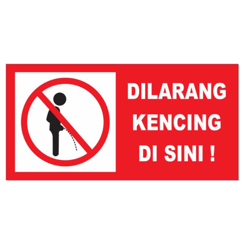 Jual SPANDUK DILARANG KENCING DISINI | Shopee Indonesia