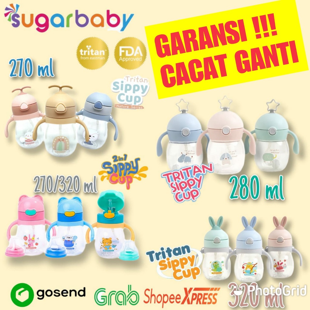 Jual SUGARBABY BOTTLE TRITAN Kids Sippy Cup Termos stainless steel Botol Minum anak Botol sugar ...