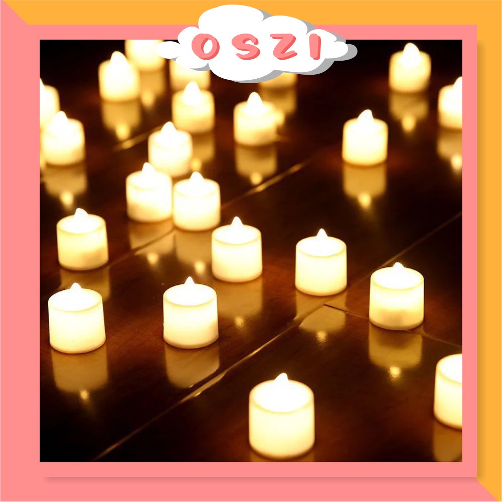 Jual OSZI E005 Lampu Lilin Elektrik Led Mini Candle Bulat Dekorasi Hias ...
