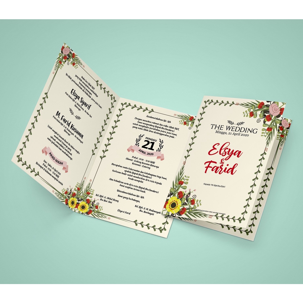 Jual Undangan pernikahan / Undangan Nikah / Undangan Perkawinan ...