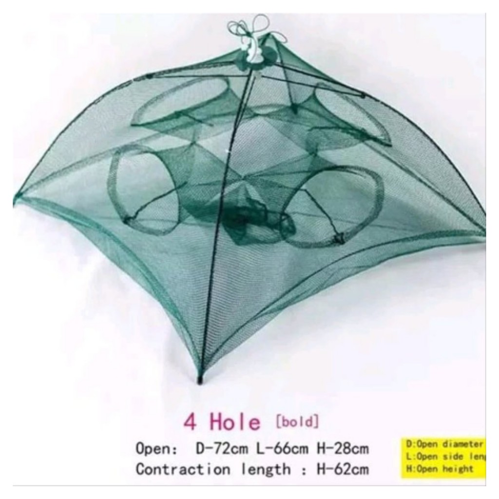 Jual perangkap jebakan jaring ikan 2/4/6/8/10/ lubang jaring ikan bubu ...