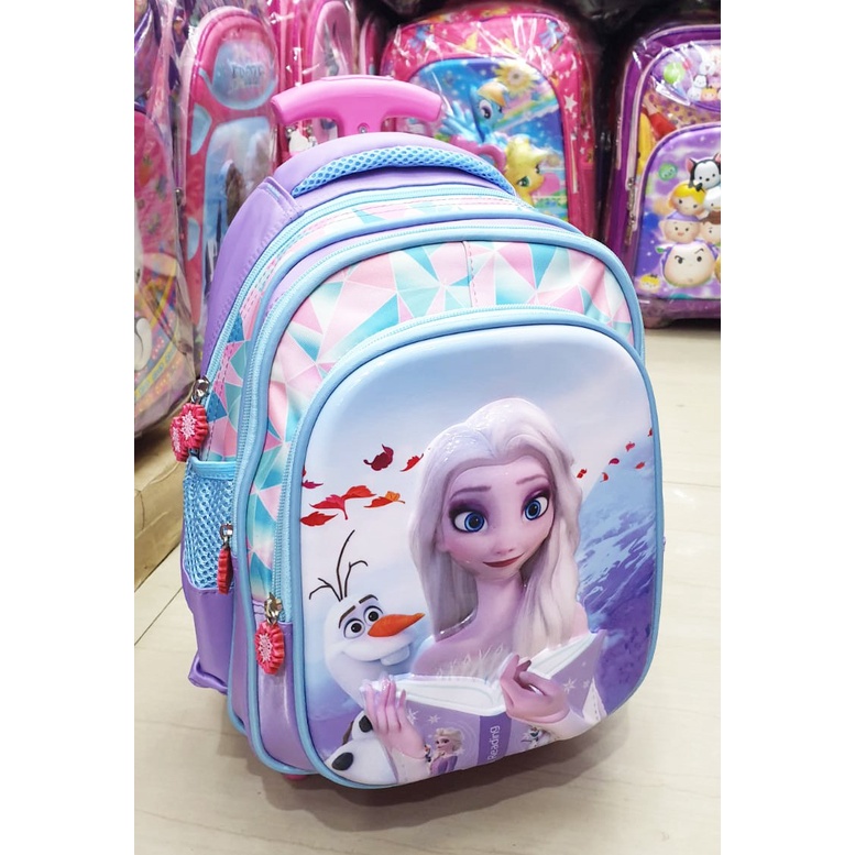 Jual TAS DORONG TROLLEY ANAK SEKOLAH SD PEREMPUAN GAMBAR KARTUN KUDA ...