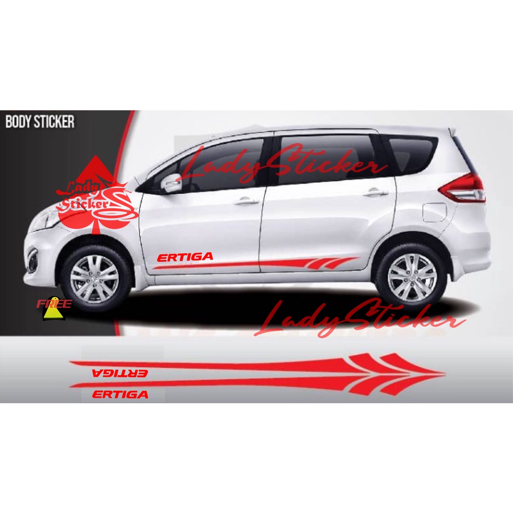 Jual STICKER SUZUKI ERTIGA CUTTING STICKER MOBIL SUZUKI ERIGA ALL NEW ...