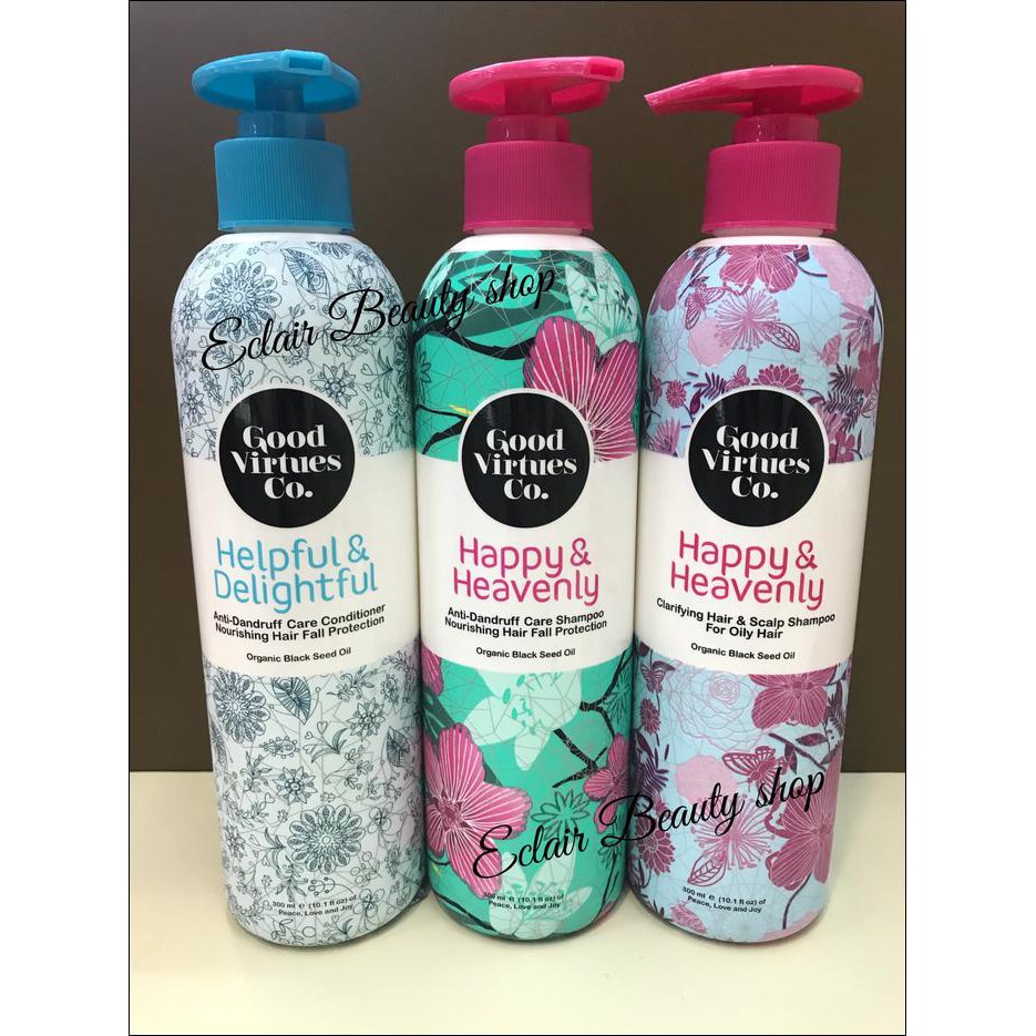 Jual GOOD VIRTUES CO HAPPY & HEAVENLY SHAMPOO / CONDITIONER 300ML ...
