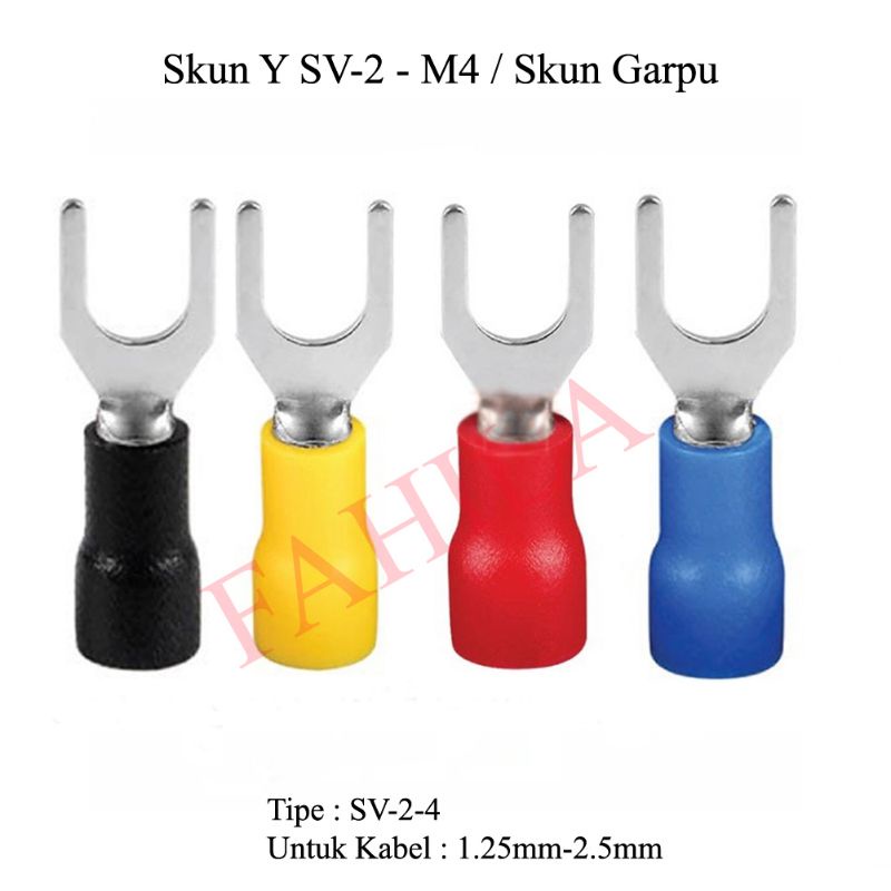 Jual Skun Kabel Y SV2-4 Sekun Garpu SV2 M4 | Shopee Indonesia