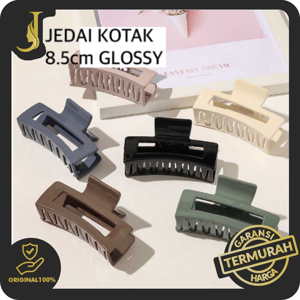 Jual Jedai Model Kotak Bolong Jepit Rambut 8.5cm (GLOSSY) Jedai Gaya ...