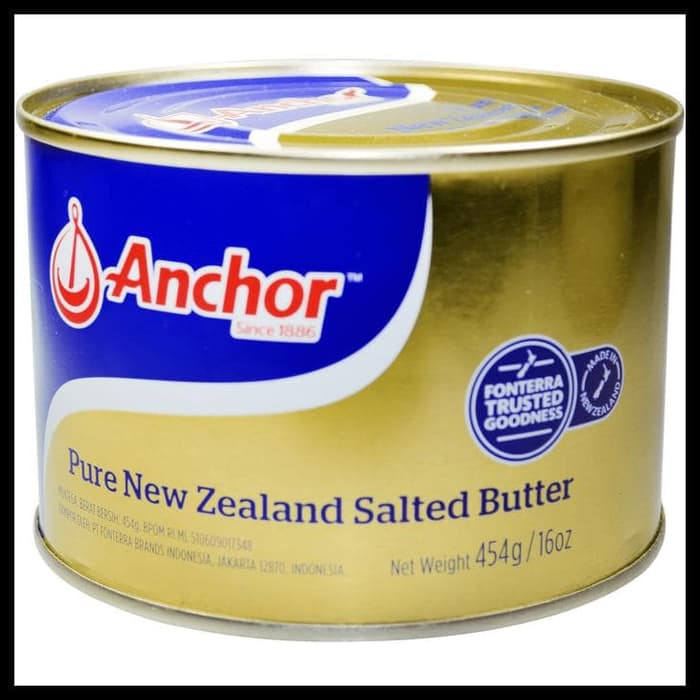 Jual Butter Anchor Butter Pure New Zealand Salted Butter 454Gr Mentega ...