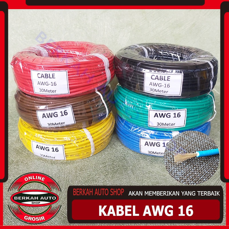 Jual Kabel awg 16 original jual per mete | Shopee Indonesia