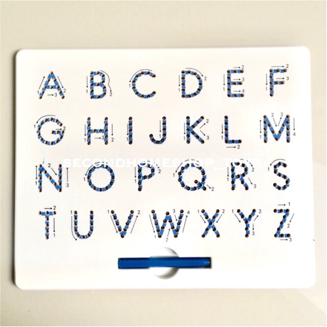 Jual Magnatab / Magnetpad Alphabet learning to write letters belajar ...