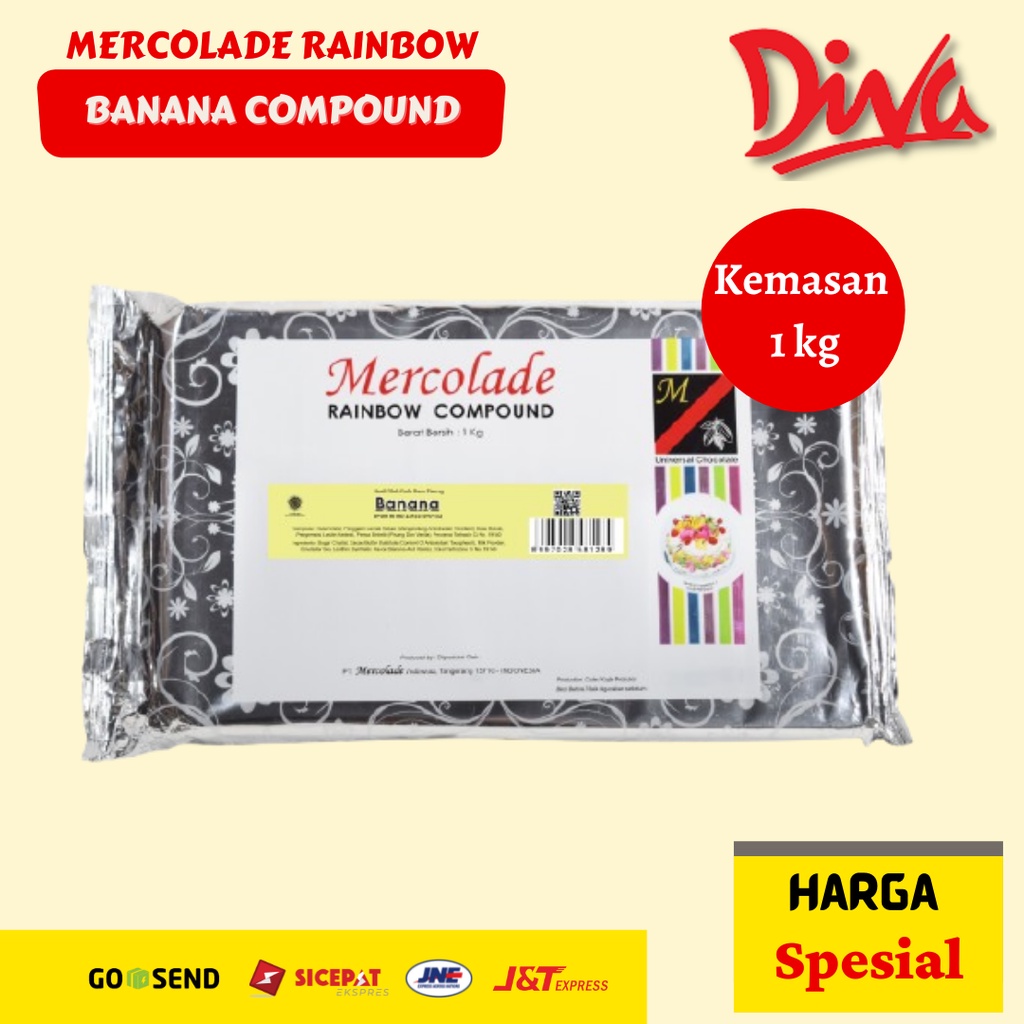Jual [1kg] Mercolade Rainbow Banana - Mercolade Compound Banana ...