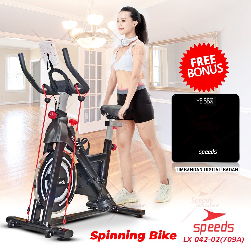 Jual SPEEDS Spinning bike Sepeda indoor Olahraga Alat Fitness Sepeda ...