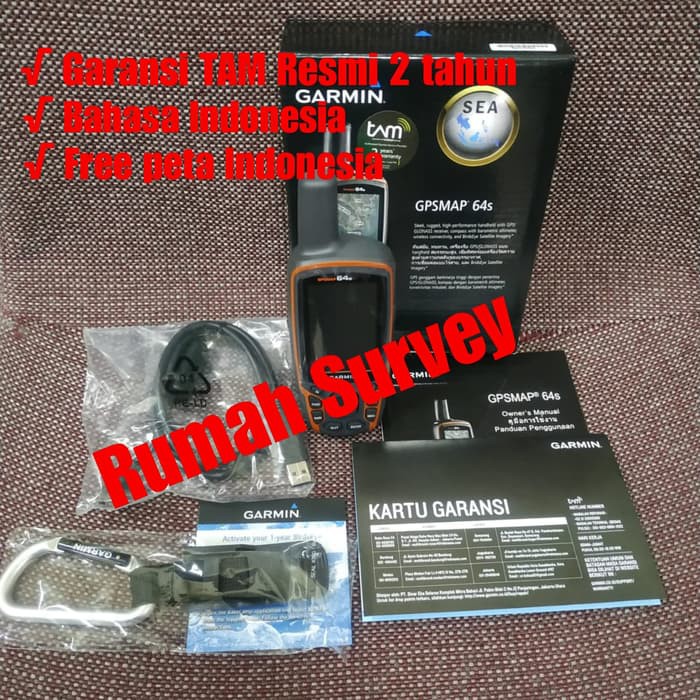 Jual Gps Garmin Gpsmap 64S / Garmin 64 S / 64Si / 64 Si + Peta ...